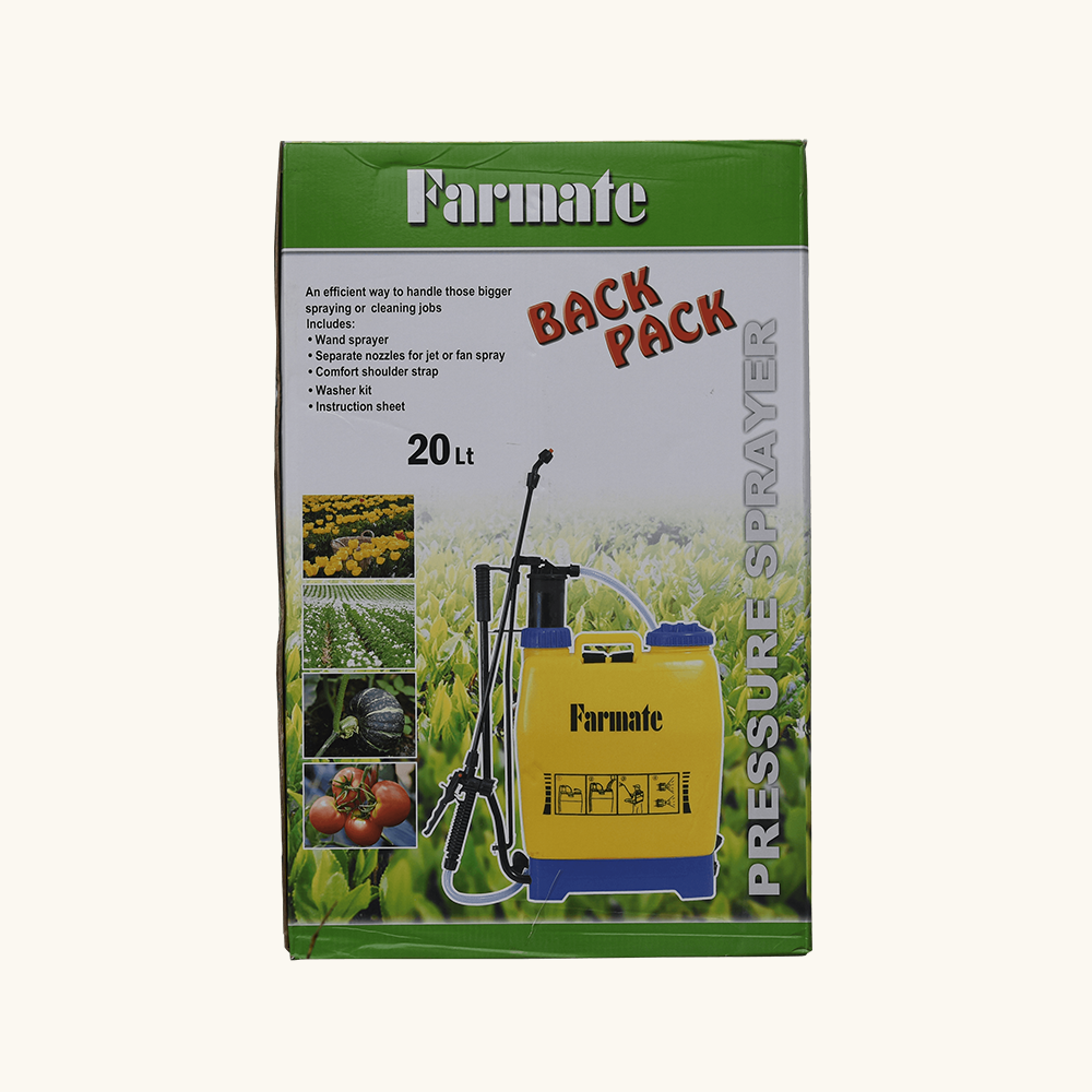 Farmate Knapsack Sprayer 20Ltr Capacity – Yellow - Momo Agro Chemicals